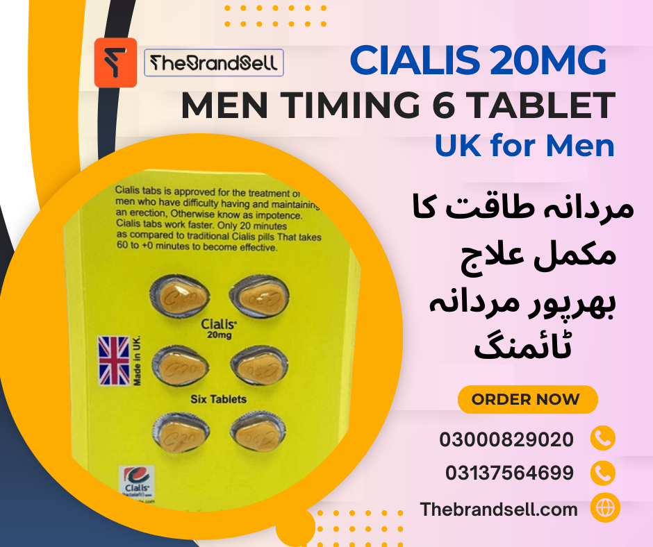 Cialis 20mg Men Timing Tablet in Pakistan | The Brand Sell